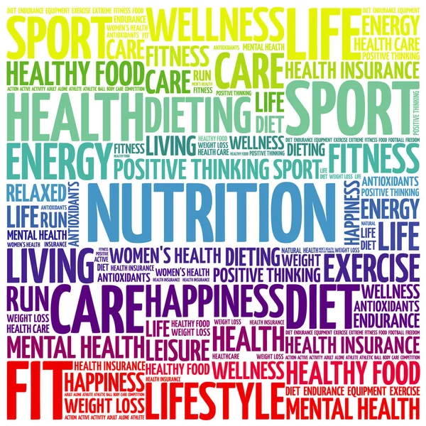 Nutrition word cloud Vector Art Stock Images | Depositphotos