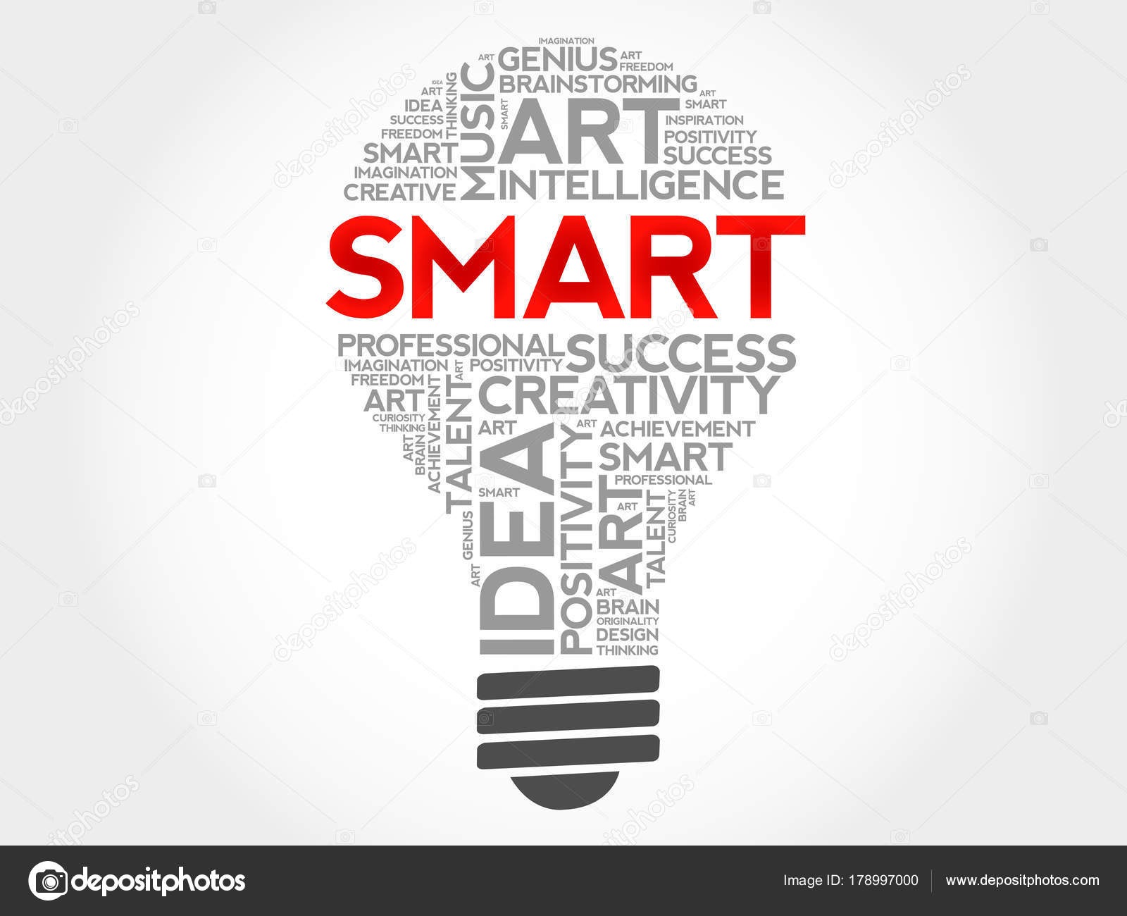 SMART bulb word cloud collage Stock Vector Image by ©dizanna #178997000