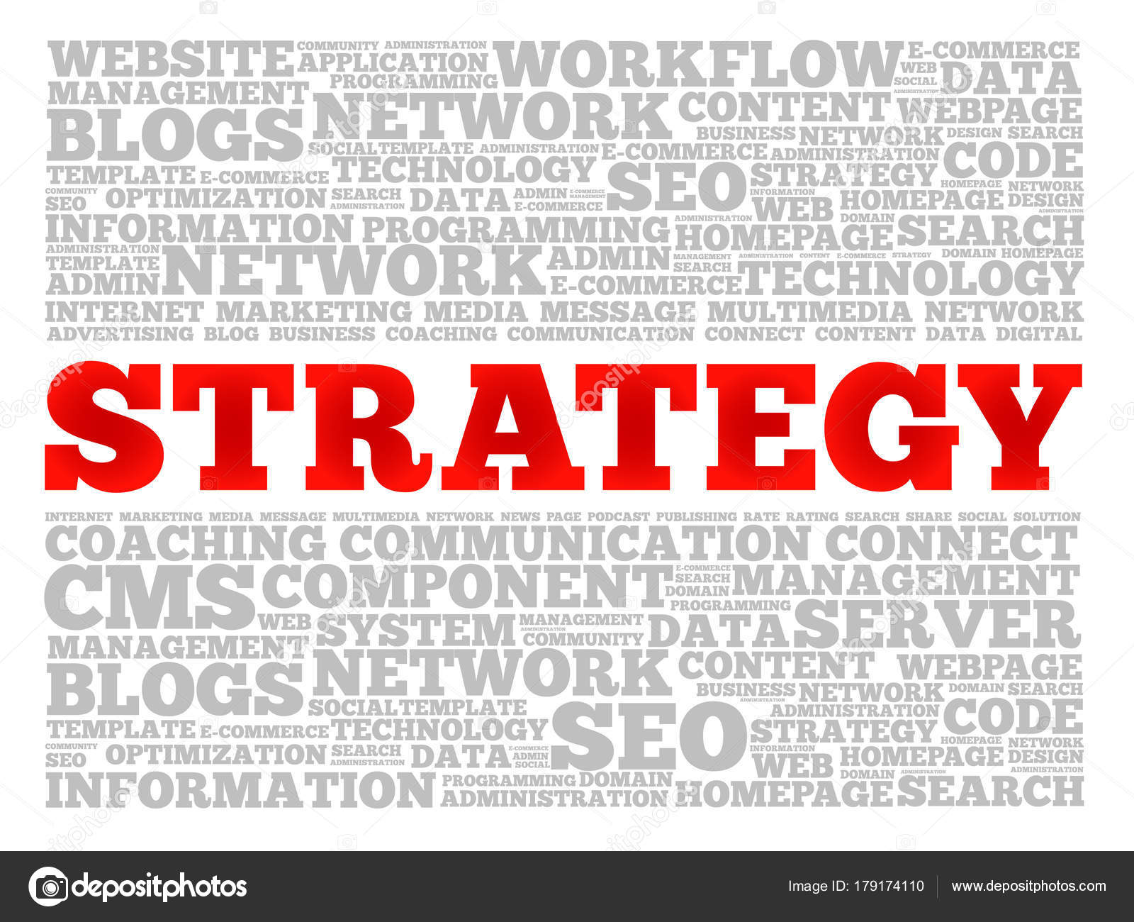 STRATEGY word cloud collage Stock Vector by ©dizanna 179174110