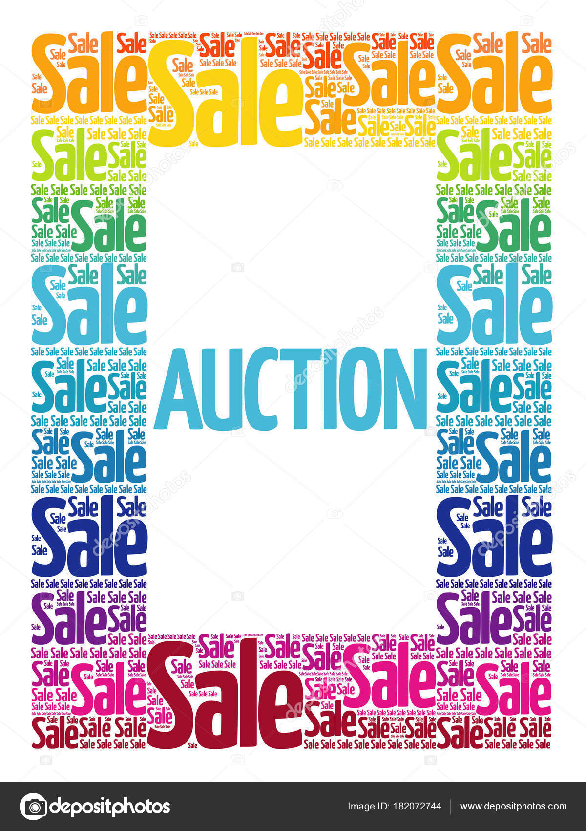 AUCTION words cloud Stock Vector by ©dizanna #182072744