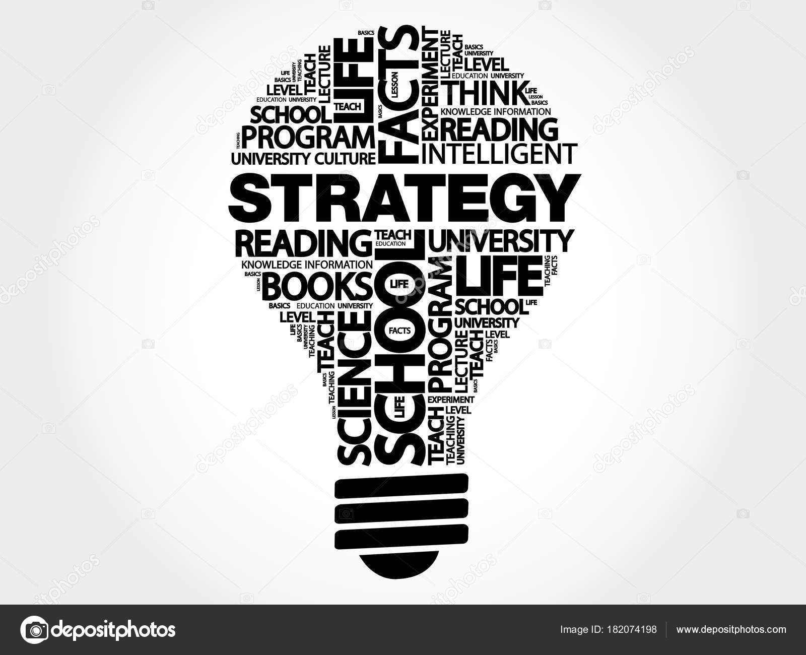STRATEGY bulb word cloud Stock Vector Image by ©dizanna #182074198