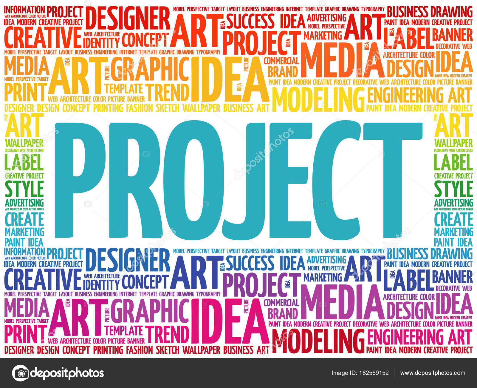 PROJECT word cloud, creative concept Stock Vector by ©dizanna 182569152