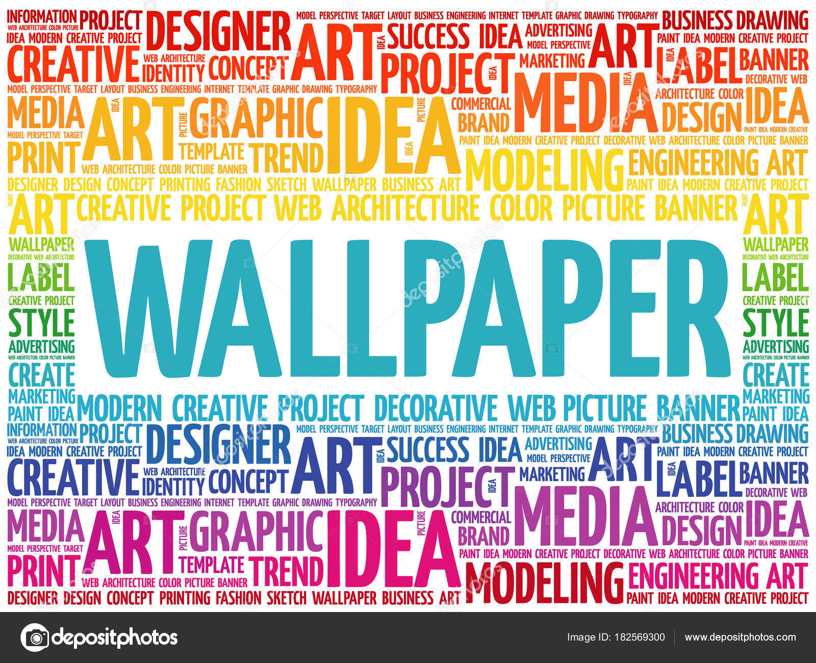 WALLPAPER word cloud Stock Vector Image by ©dizanna #182569300