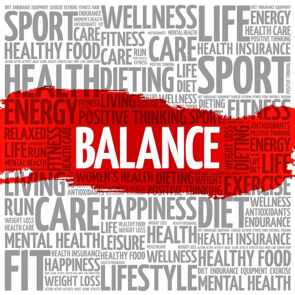 BALANCE word cloud collage Stock Vector by ©dizanna 170111270