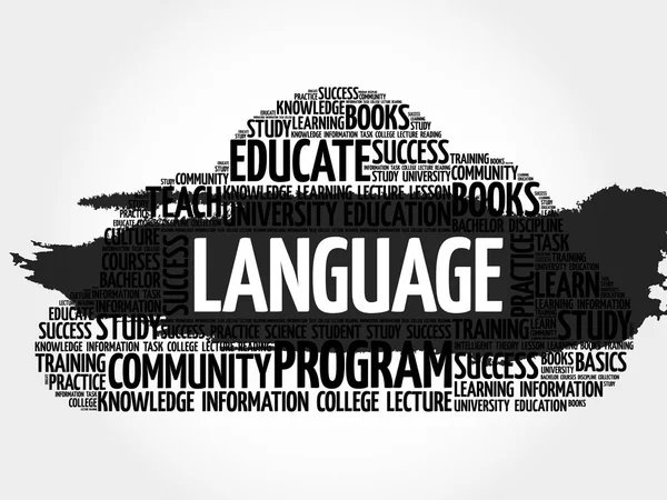 Vocabulary Word Cloud Collage Education Concept Background Stock Vector ...