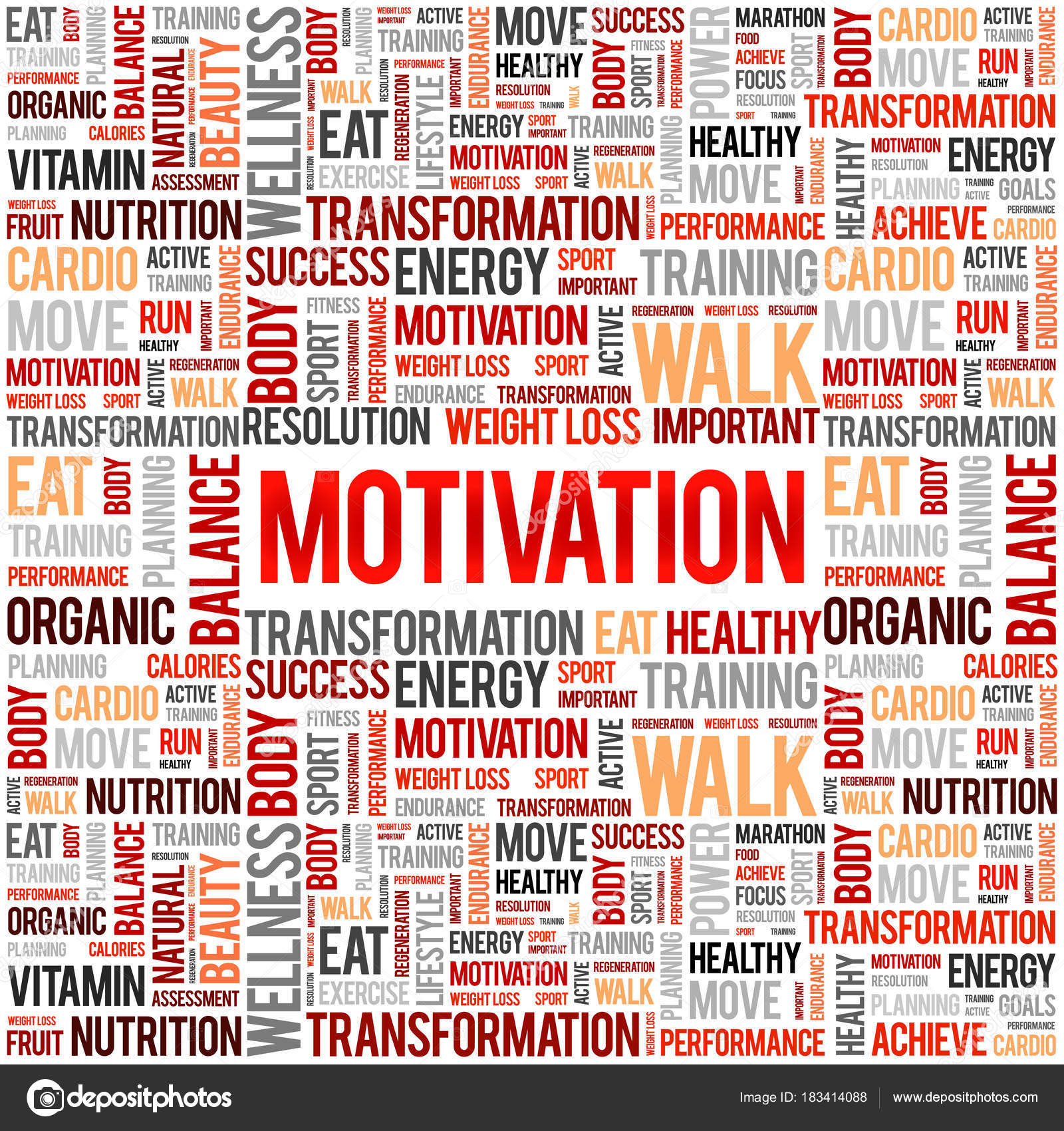 MotivaciÓn Palabra Nube Collage Vector De Stock Por ©dizanna 183414088