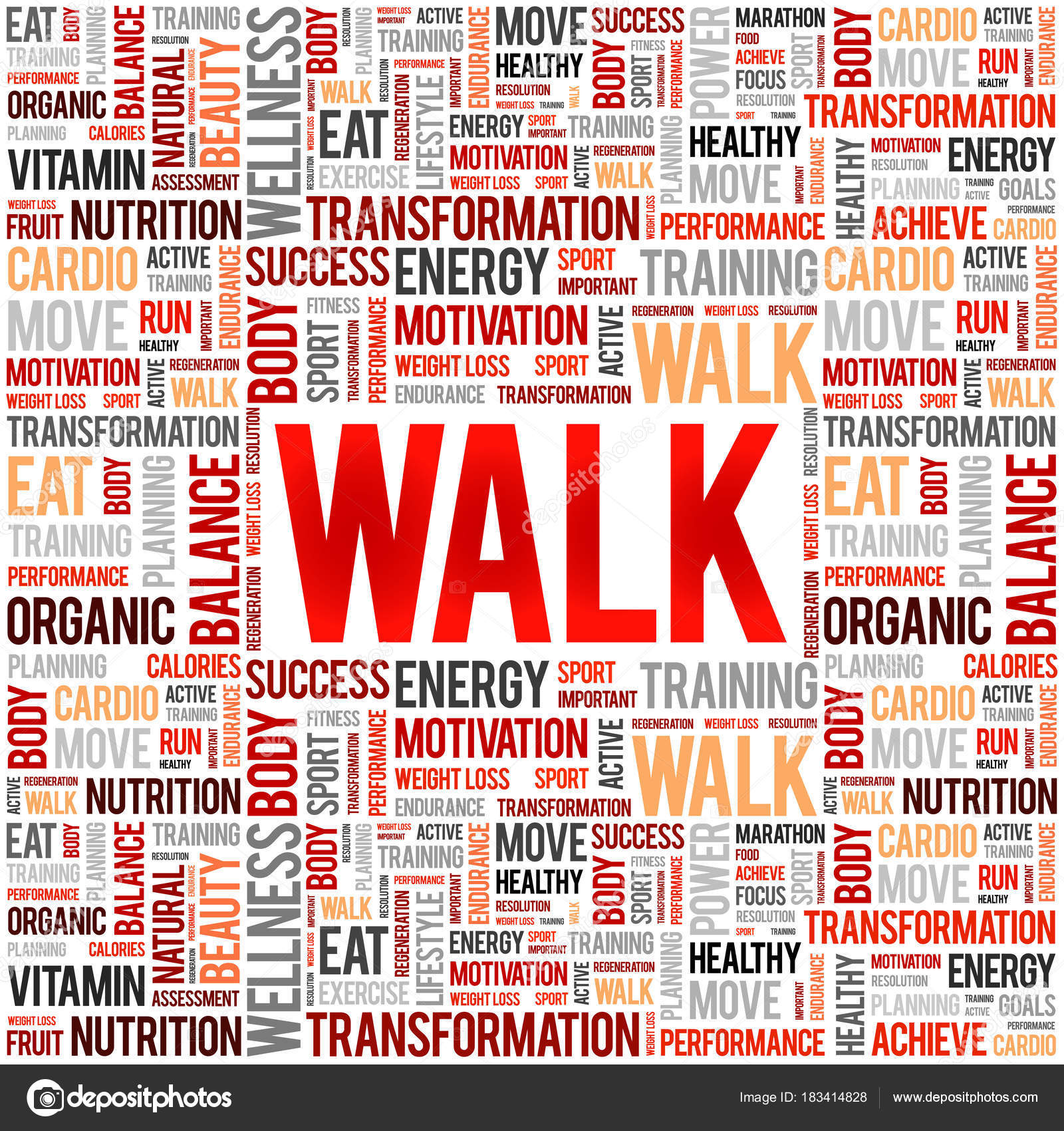 WALK word cloud collage Stock Vector Image by ©dizanna #183414828