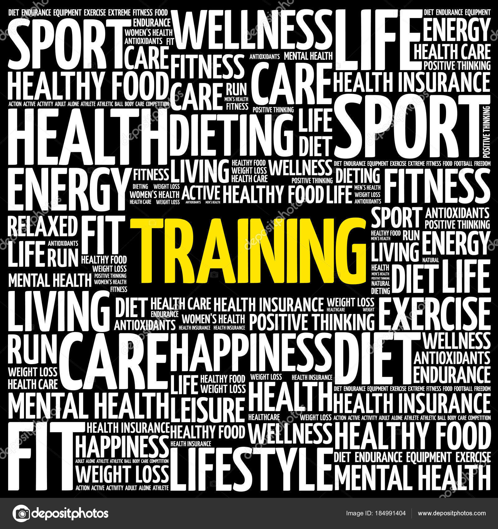 TRAINING word cloud collage Stock Vector by ©dizanna 184991404