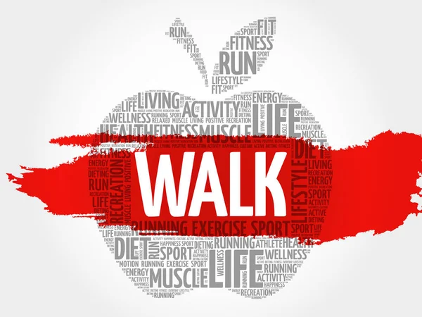 WALK word cloud, fitness Stock Vector by ©dizanna 170111232
