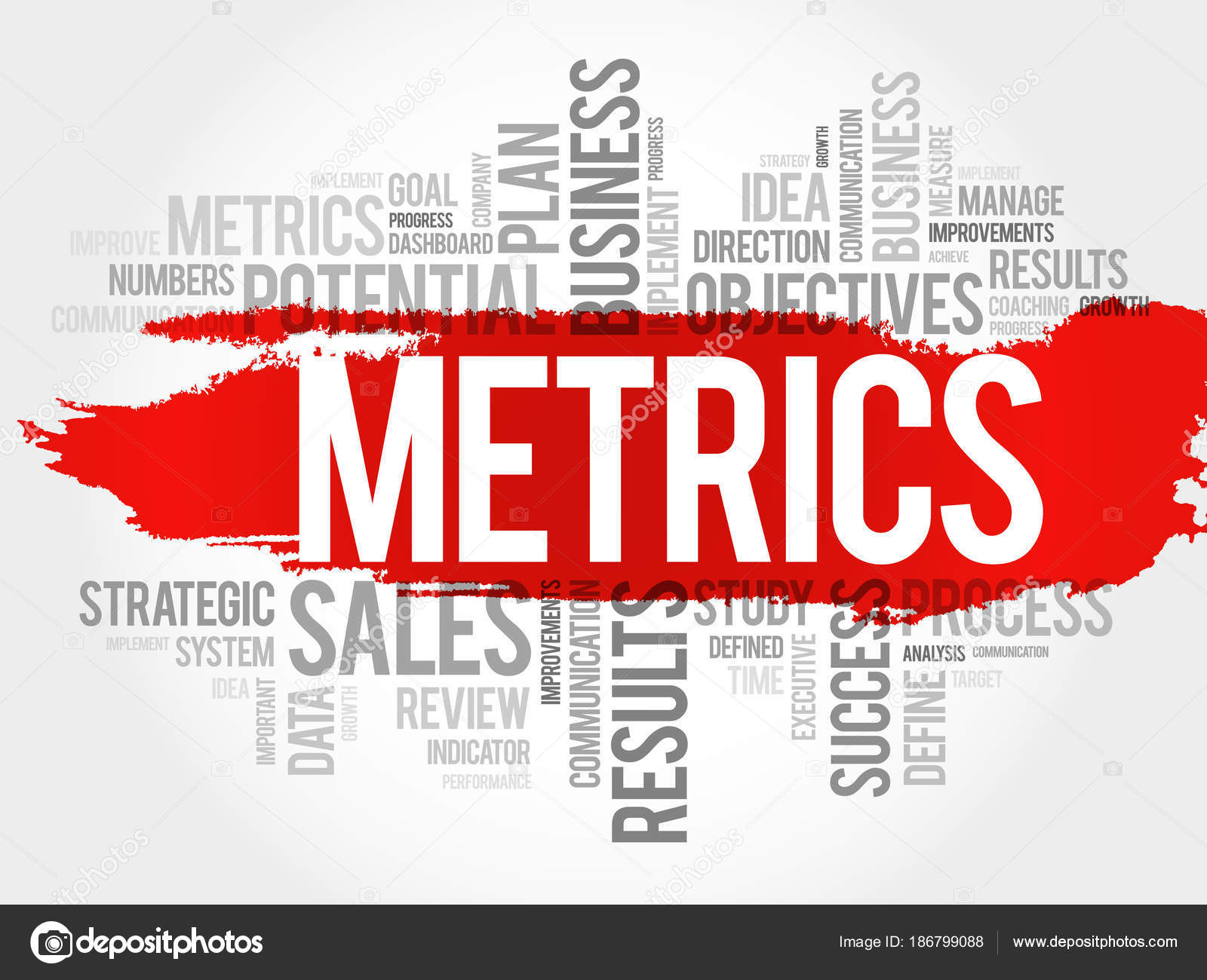 Metrics word cloud Stock Vector Image by ©dizanna #186799088