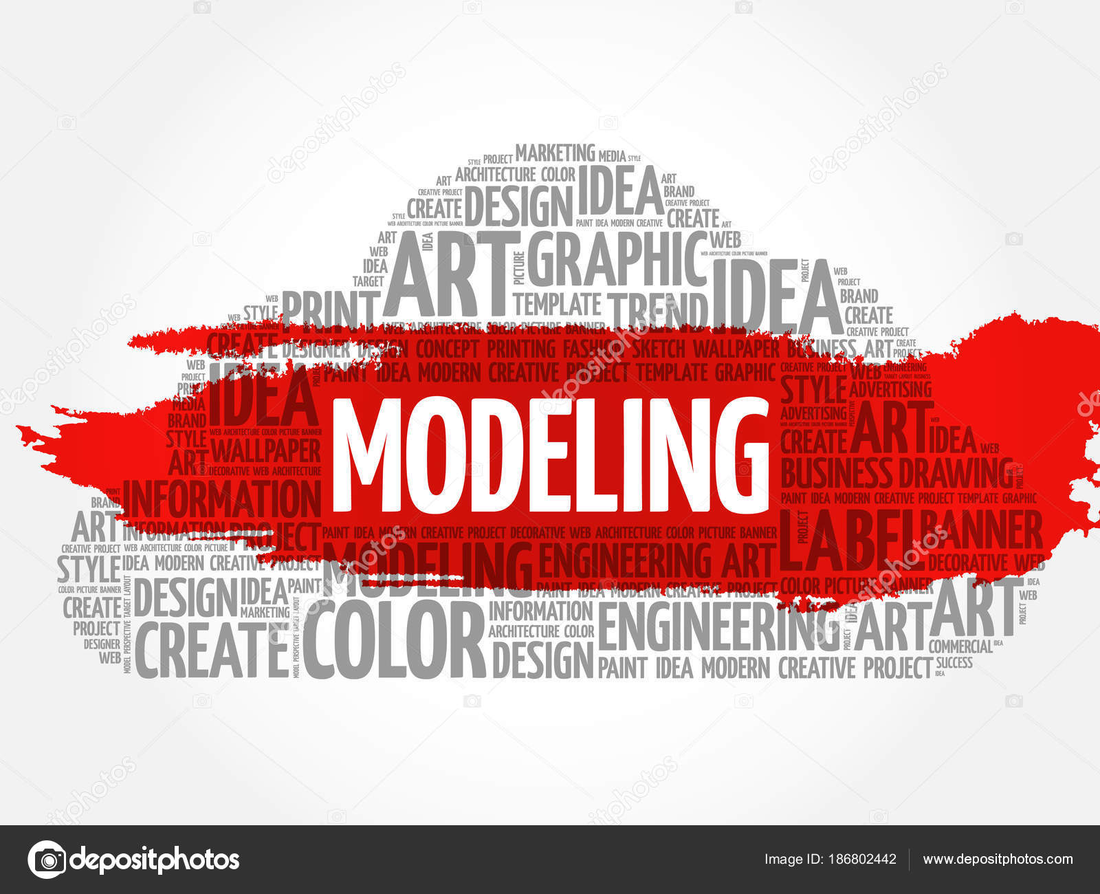 MODELING word cloud Stock Vector by ©dizanna 186802442