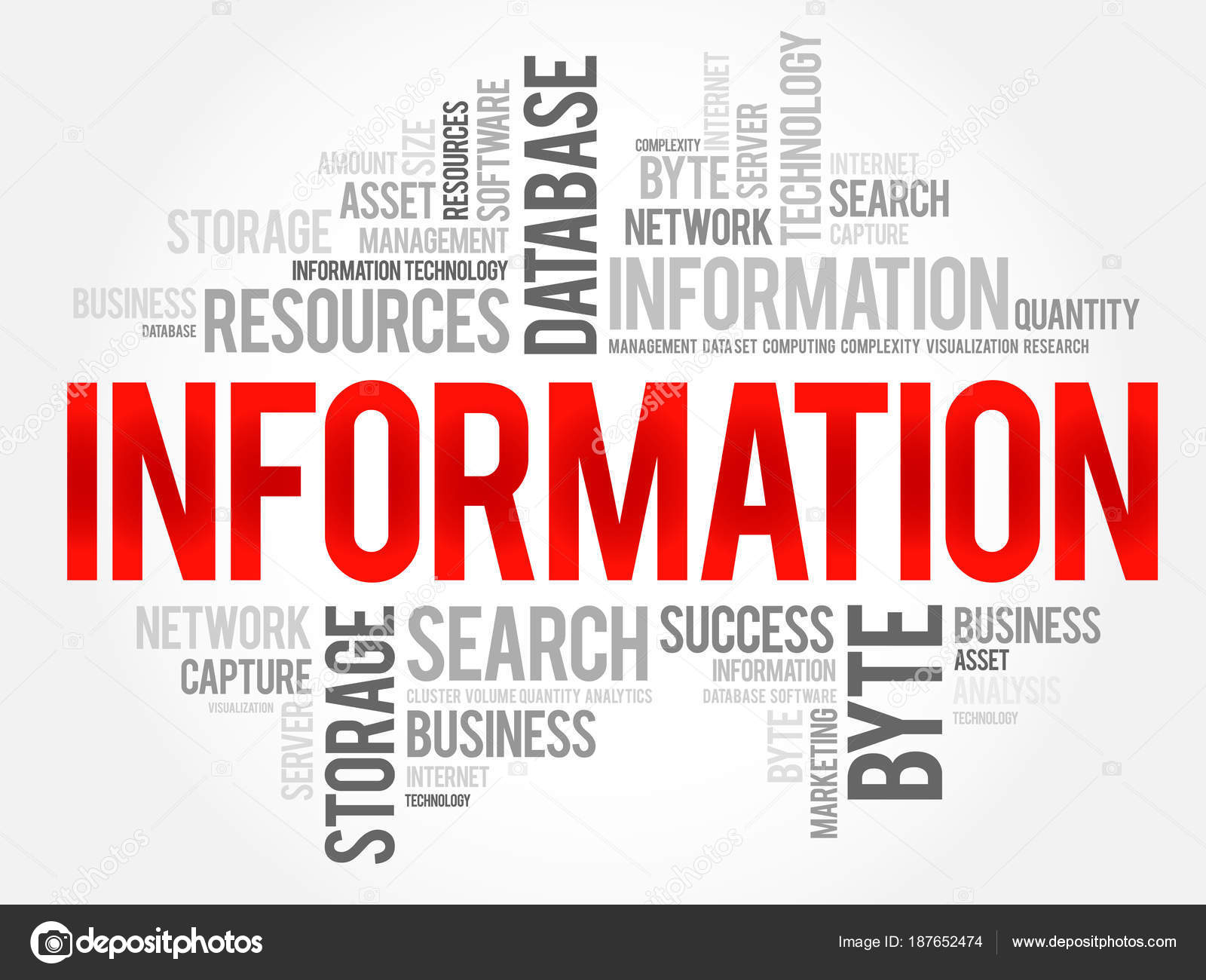 Information word cloud collage Stock Vector by ©dizanna 187652474