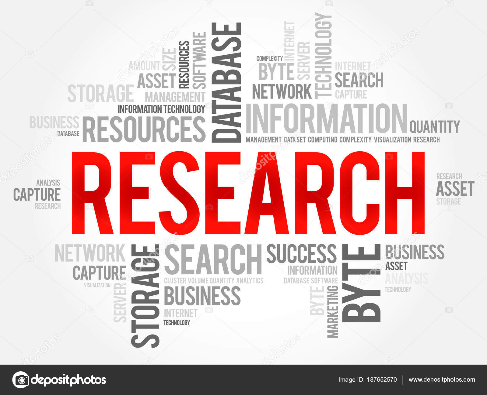 Research word cloud collage Stock Vector Image by ©dizanna #187652570