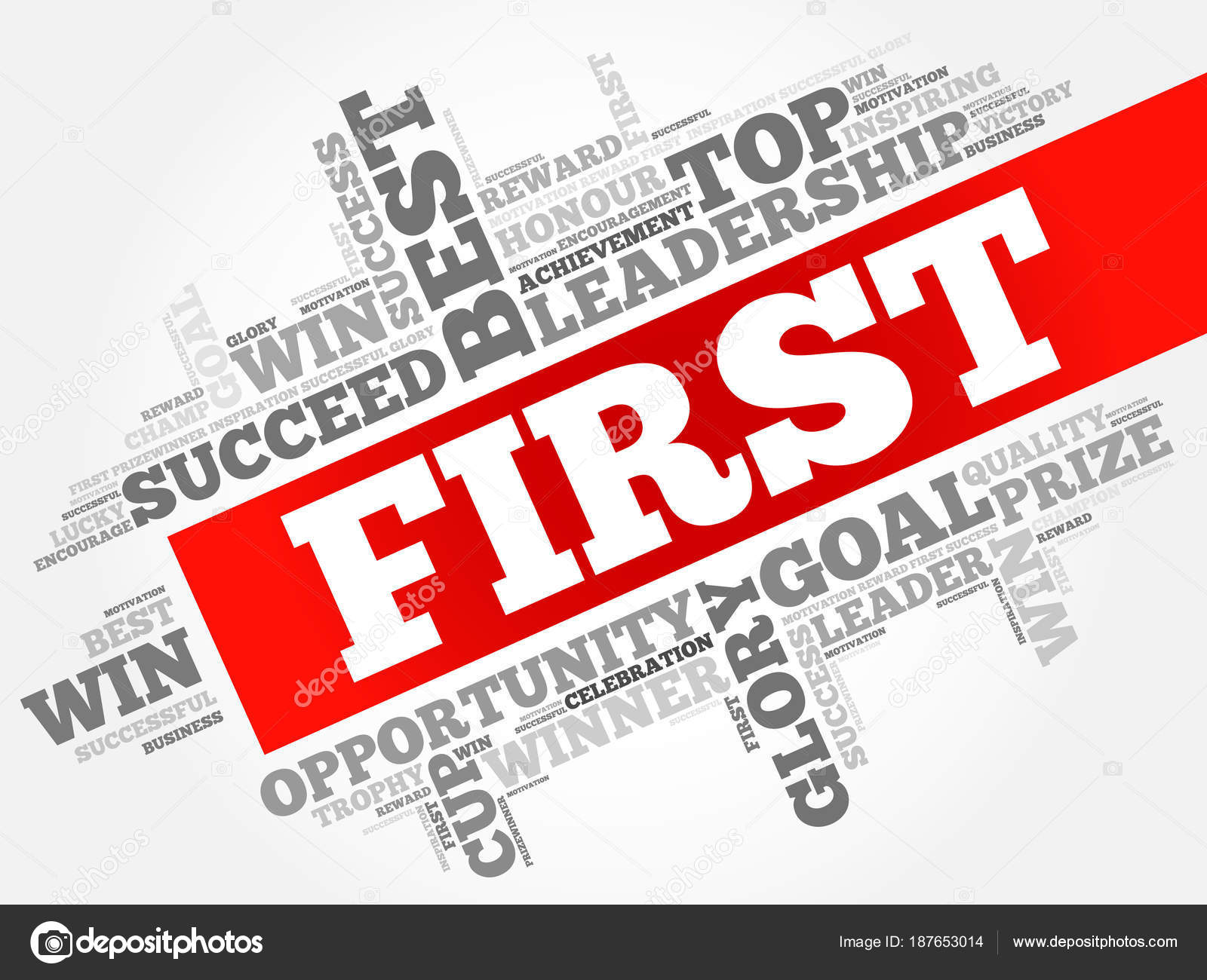 FIRST word cloud collage Stock Vector Image by ©dizanna #187653014