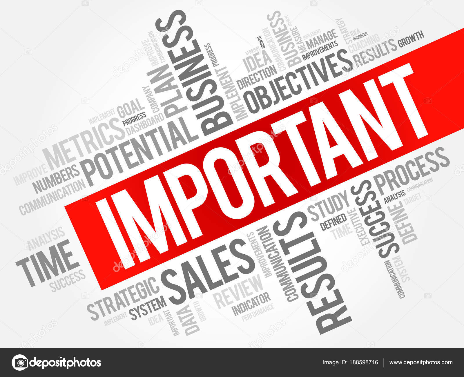 Important word cloud Stock Vector Image by ©dizanna #188598716