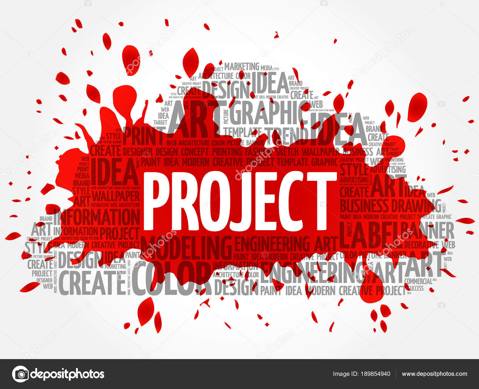 PROJECT word cloud, creative concept Stock Vector Image by ©dizanna ...