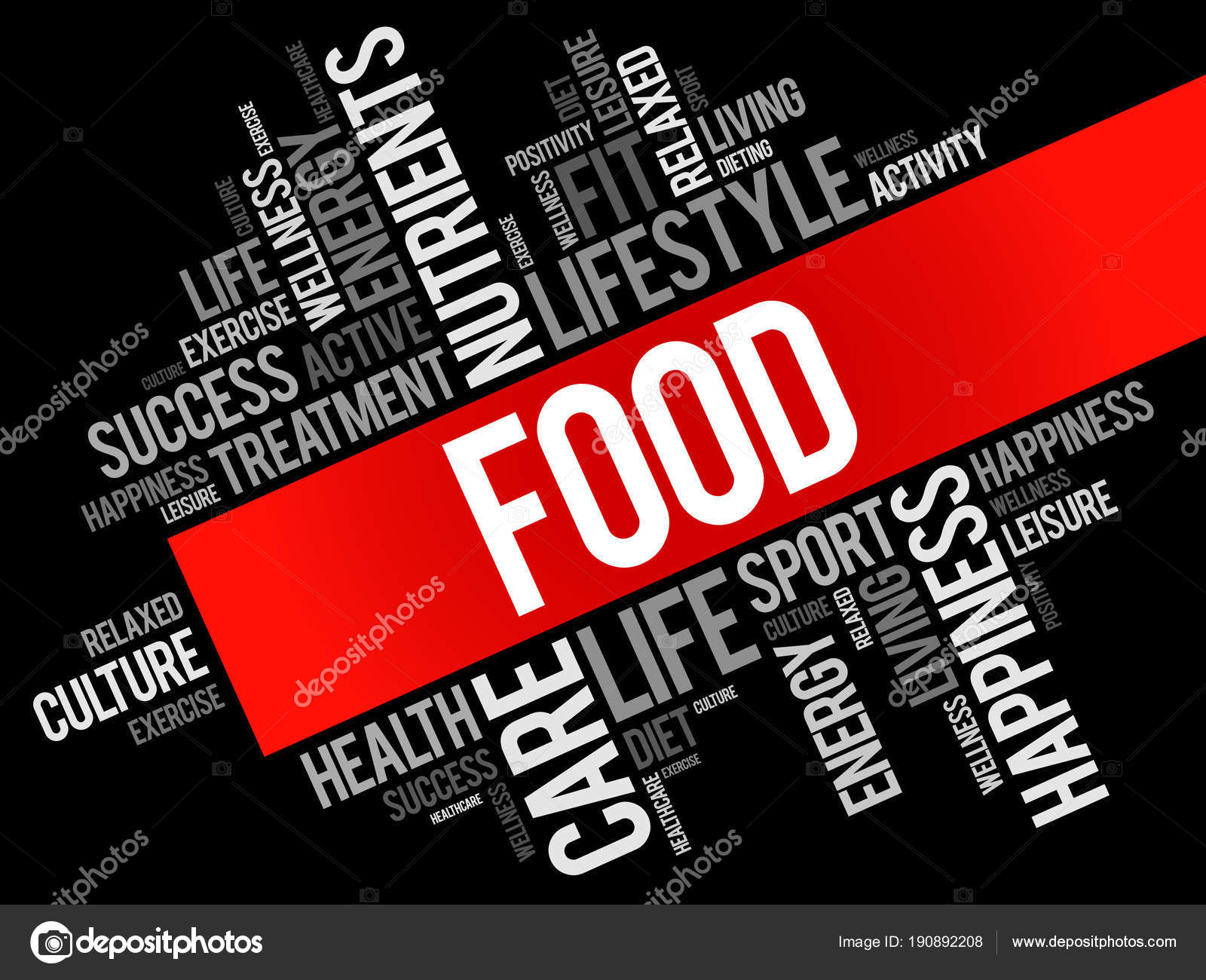 FOOD word cloud background Stock Vector by ©dizanna 190892208