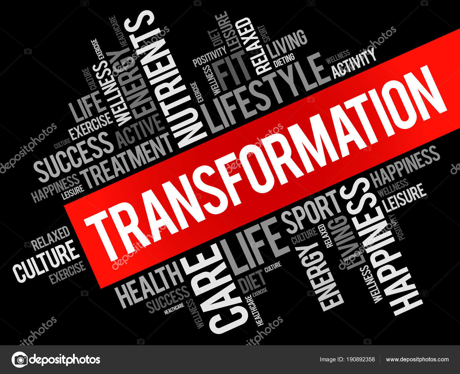 TRANSFORMATION word cloud Stock Vector Image by ©dizanna #190892358