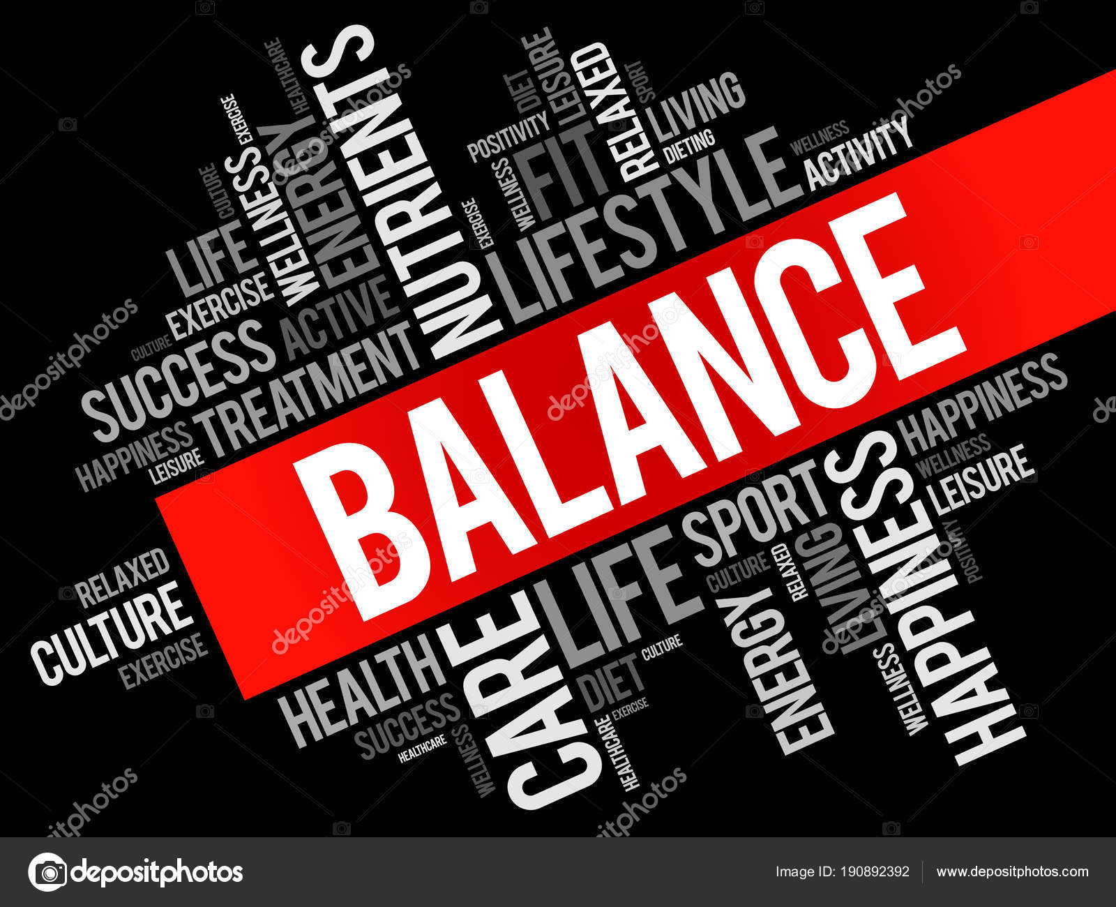 BALANCE word cloud collage Stock Vector Image by ©dizanna #190892392