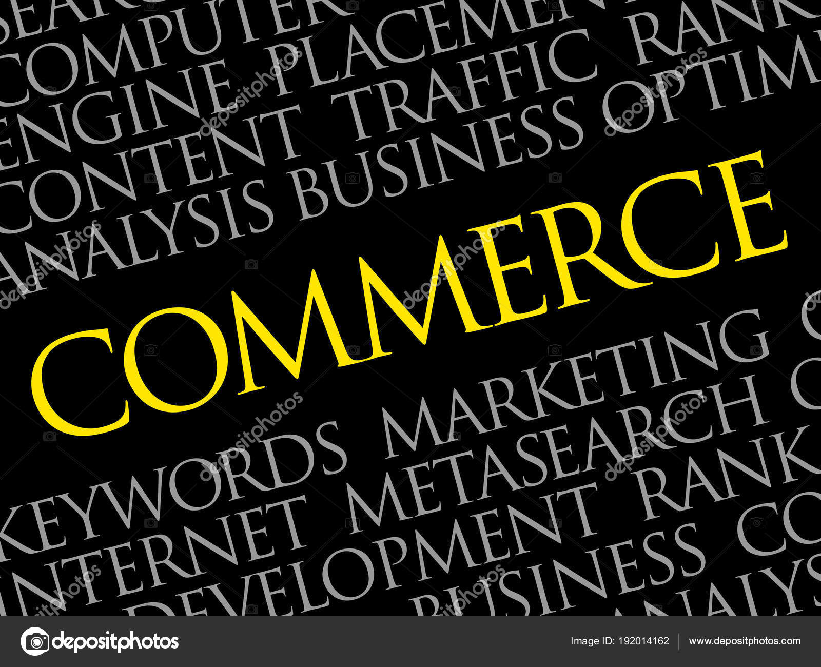 COMMERCE word cloud Stock Vector by ©dizanna 192014162