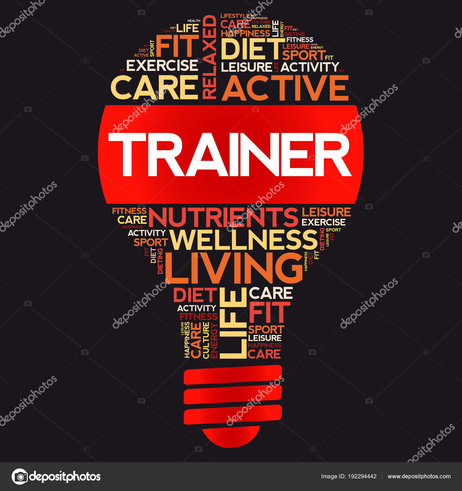 TRAINER bulb word cloud collage Stock Vector by ©dizanna 192294442