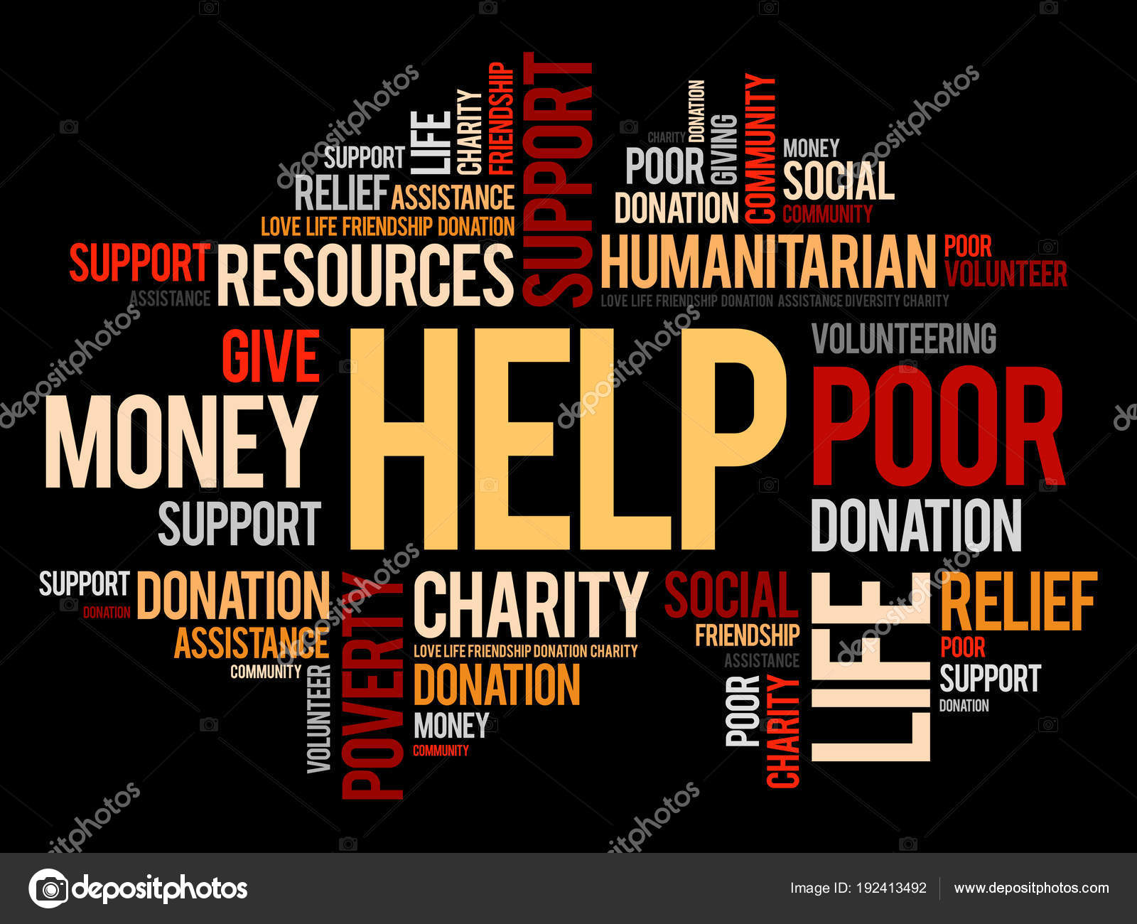 Help word cloud collage Stock Vector by ©dizanna 192413492