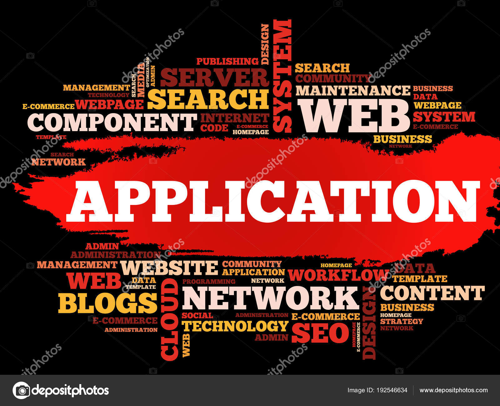 Application word cloud Stock Vector by ©dizanna 192546634