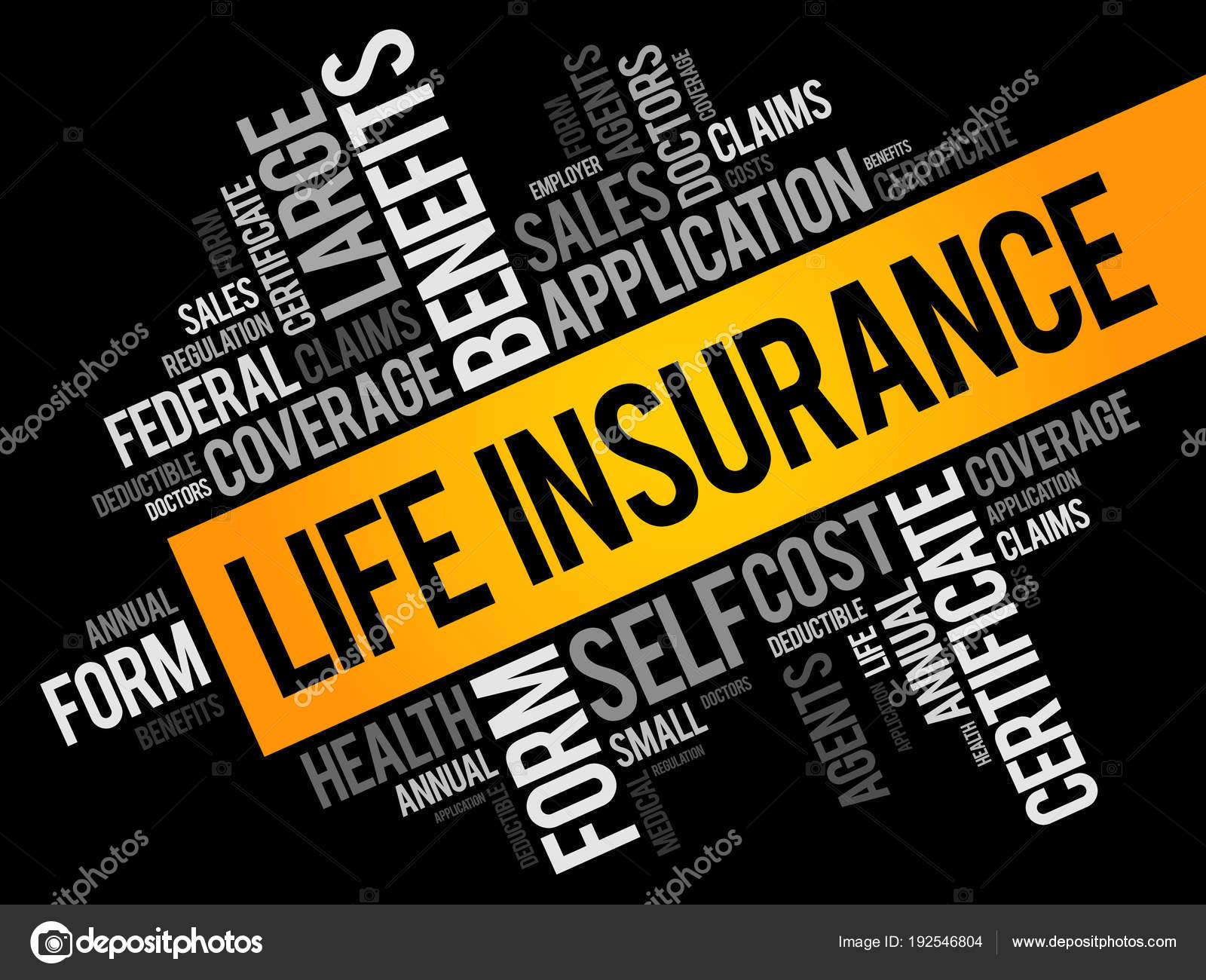 LIFE Insurance word cloud collage Stock Vector Image by ©dizanna #192546804