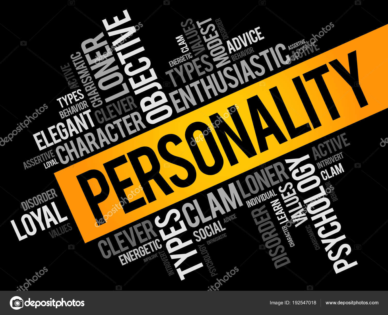 Personality word cloud collage Stock Vector Image by ©dizanna #192547018