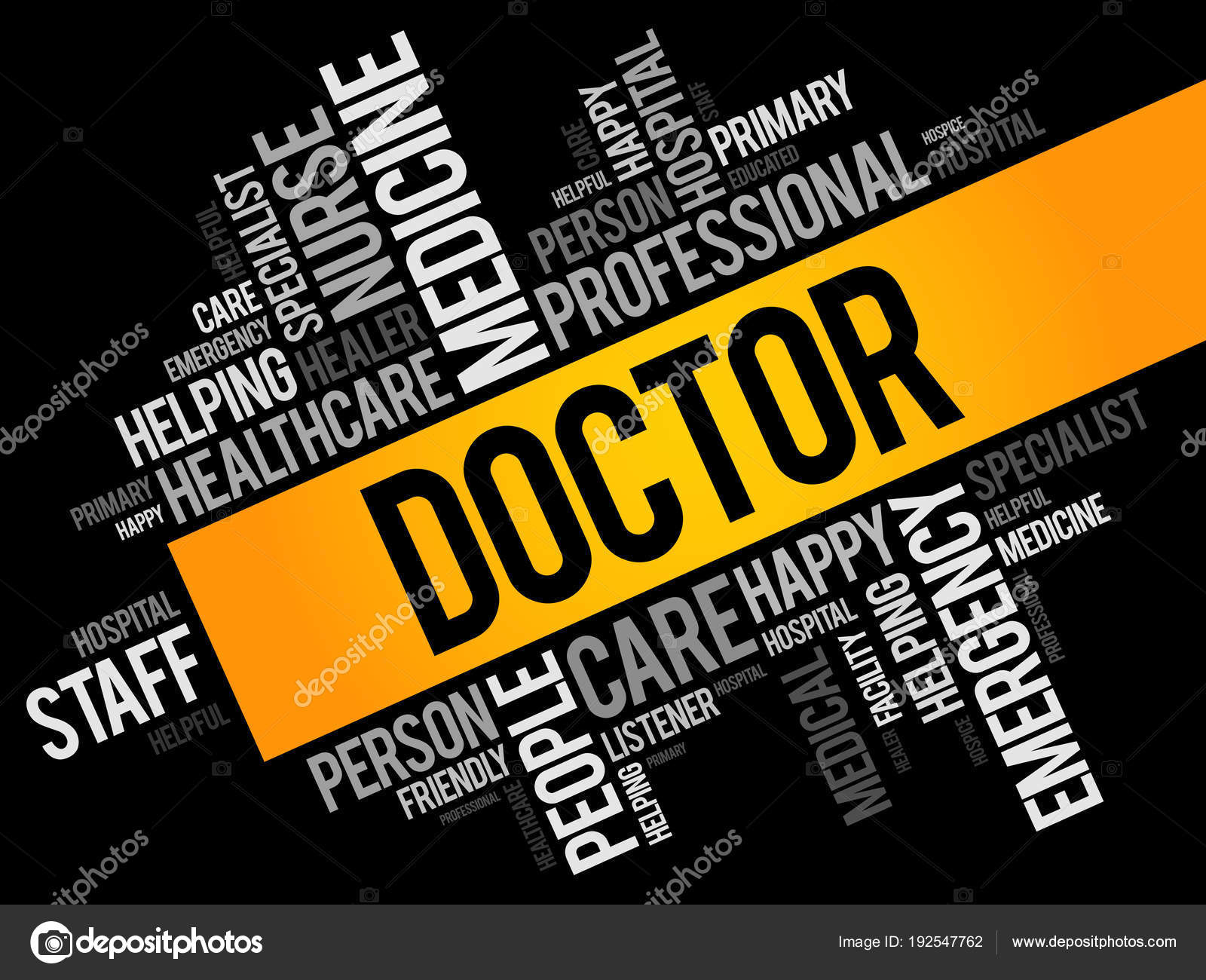 Doctor word cloud collage Stock Vector by ©dizanna 192547762