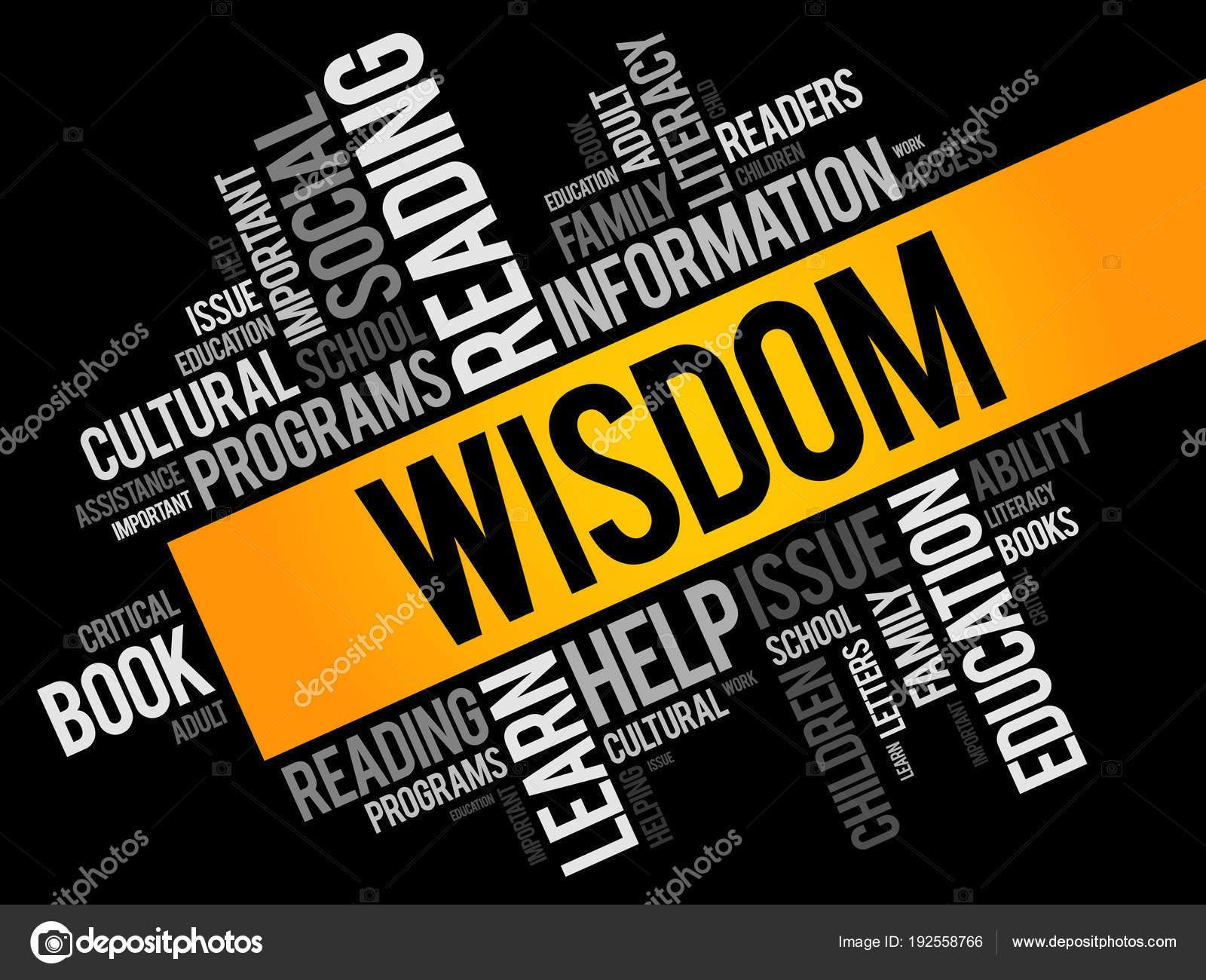 Wisdom word cloud collage Stock Vector Image by ©dizanna #192558766