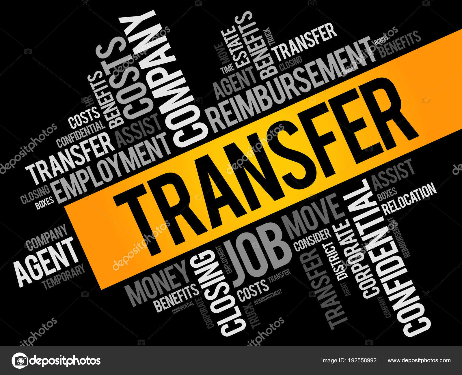 Transfer word cloud collage Stock Vector Image by ©dizanna #192558992