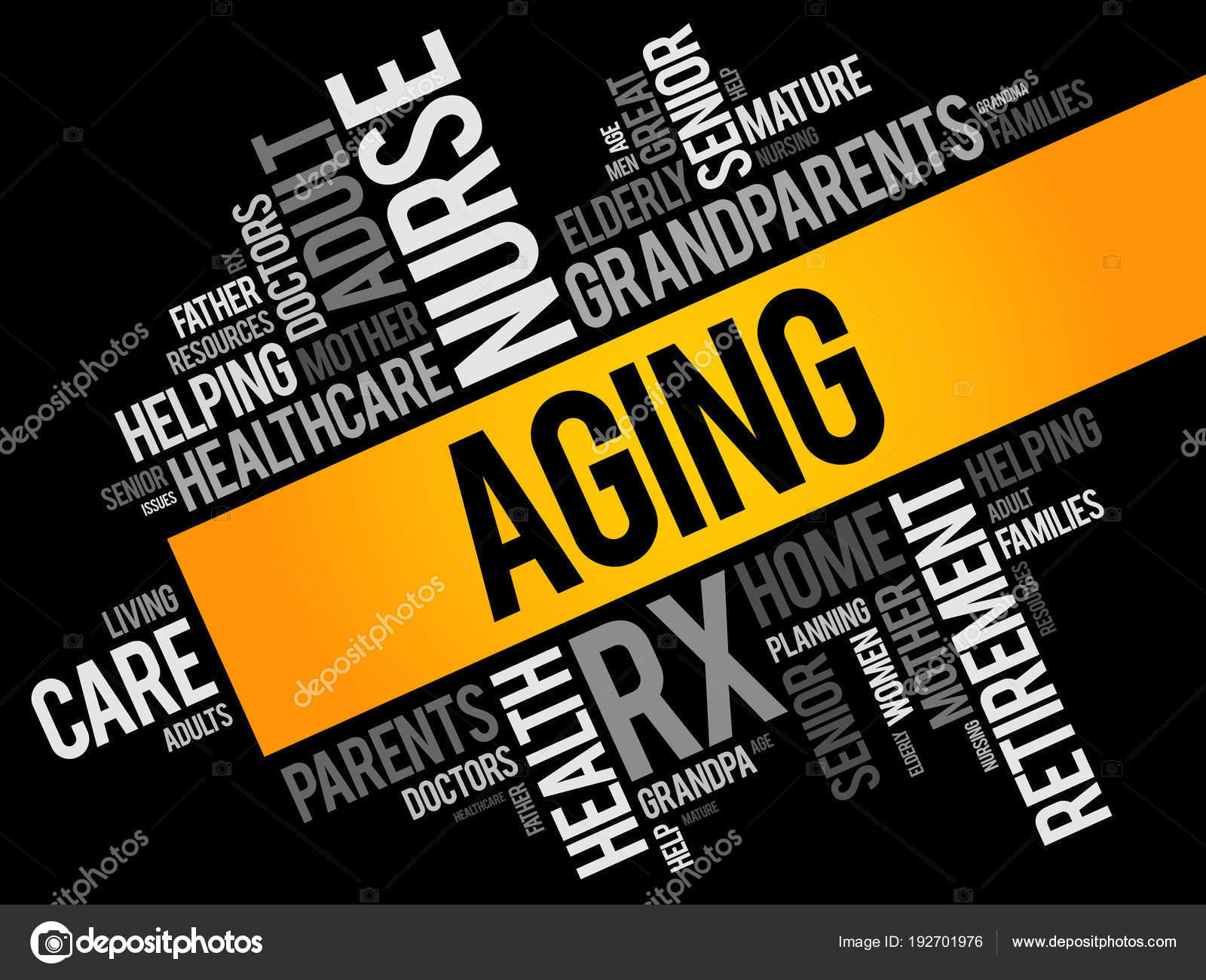 Aging word cloud collage Stock Vector Image by ©dizanna #192701976