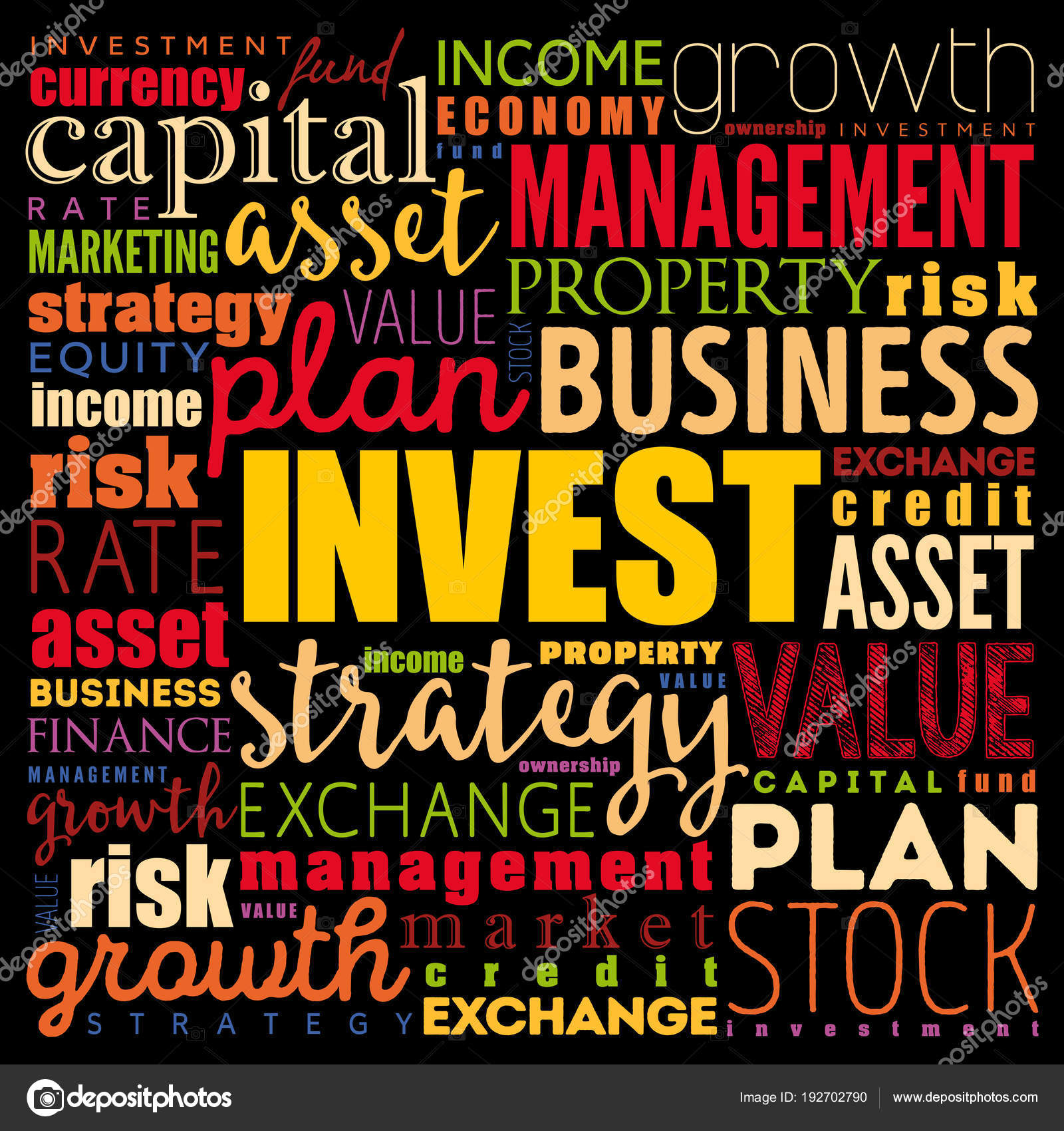 Invest word cloud collage Stock Vector Image by ©dizanna #192702790