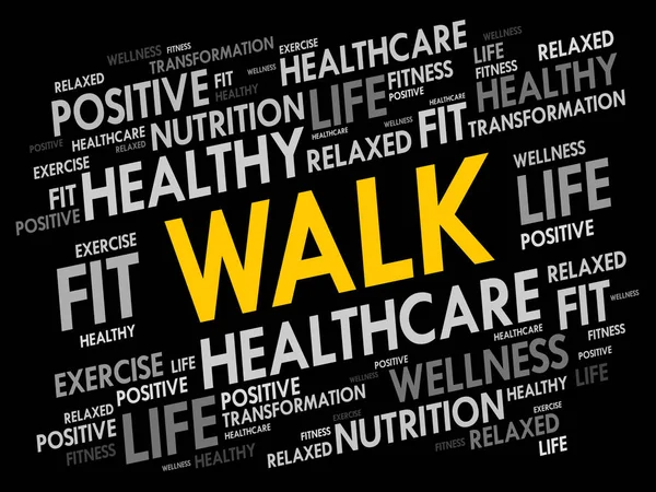 WALK word cloud, fitness Stock Vector by ©dizanna 170111232