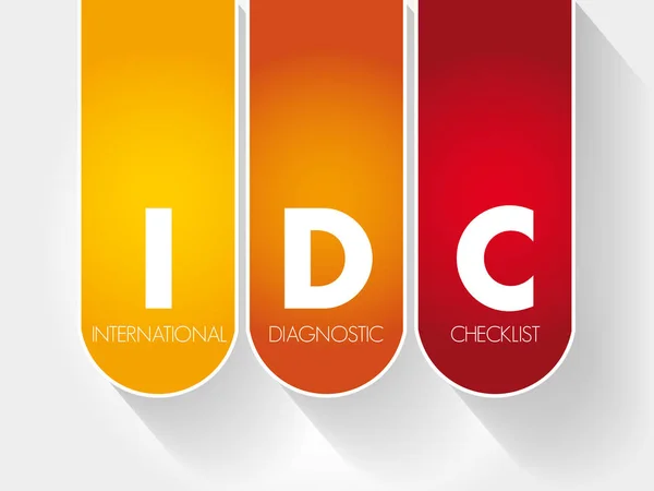 Idc International Diagnostic Checklist Acronym Business Concept ...