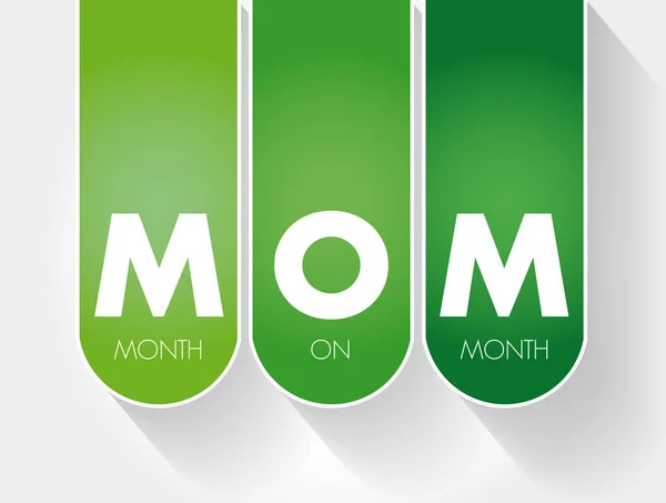 Mom Month Month Comparing Data One Month Previous Month Acronym Stock ...