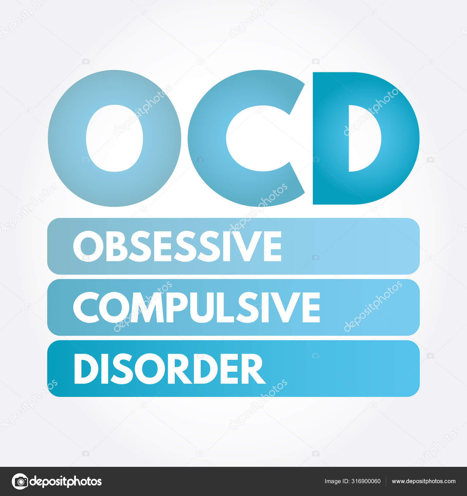 OCD - Obsessive Compulsive Disorder acronym Stock Vector by ©dizanna ...