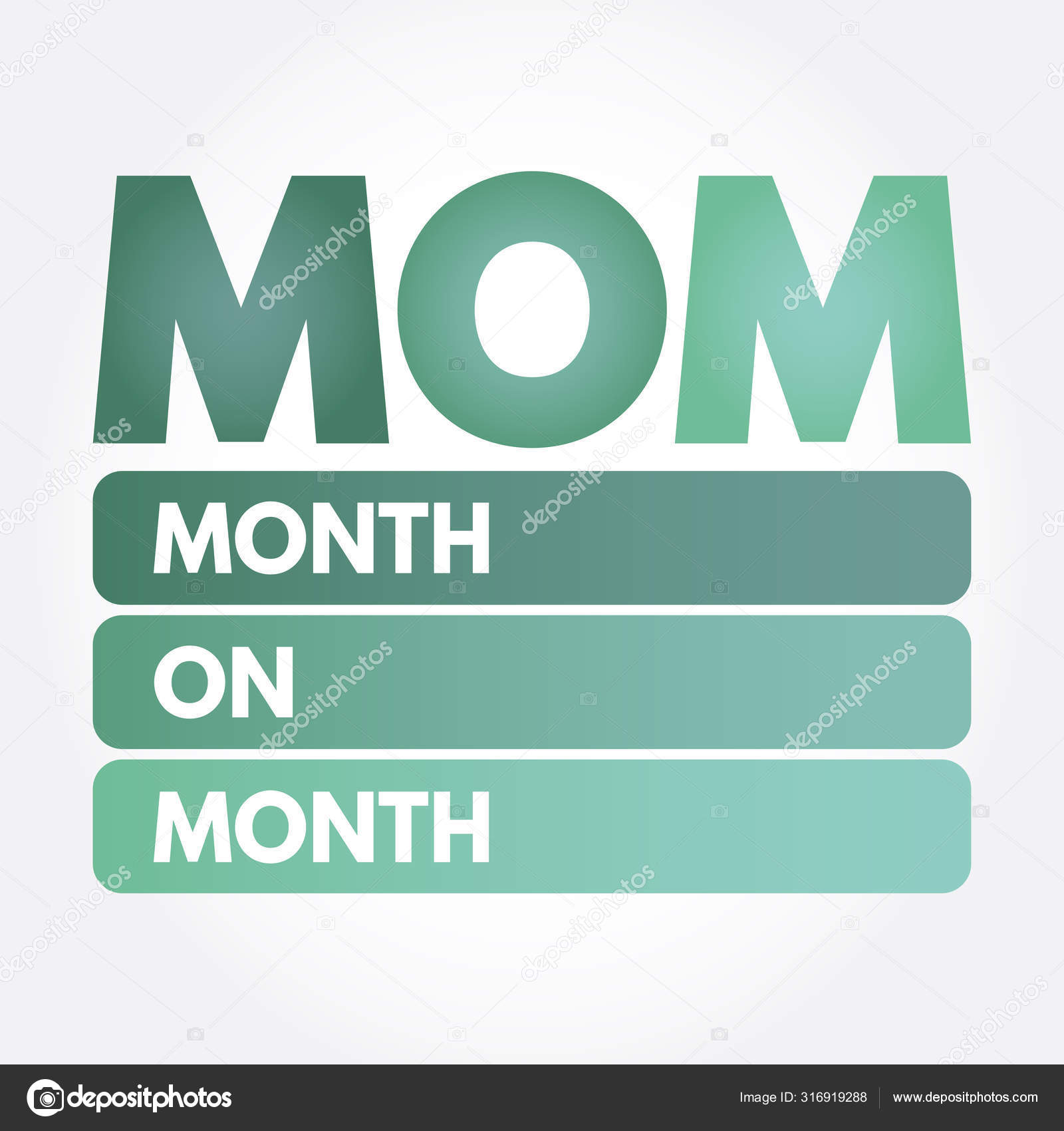 MOM - Month On Month acronym Stock Vector by ©dizanna 316919288