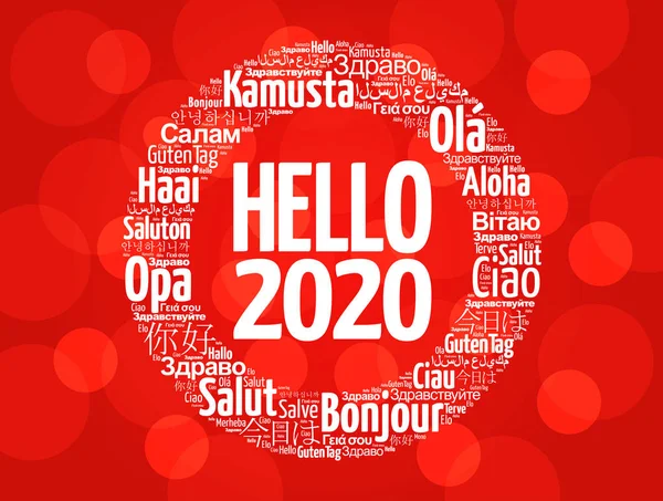 Hello 2020 word cloud in different languages Stock Vector by ©dizanna ...