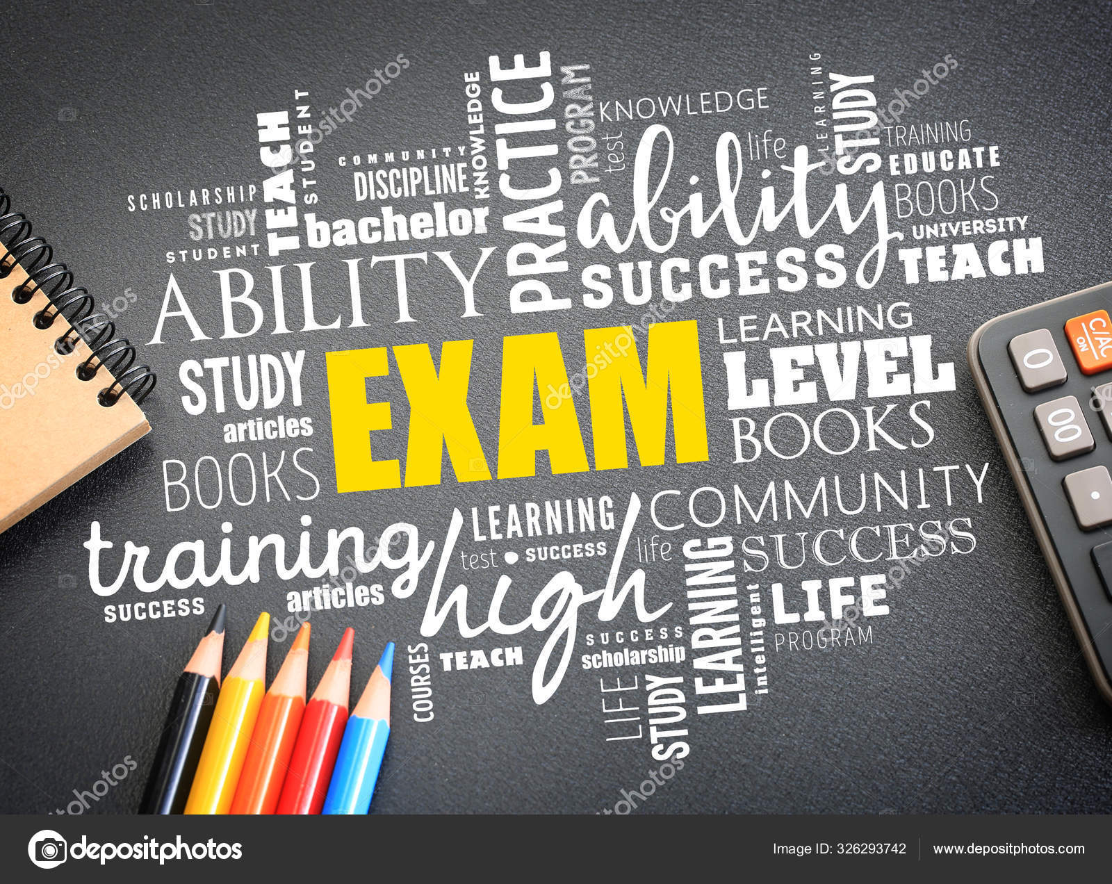 EXAM word cloud collage, education concept — Stock Photo © dizanna ...
