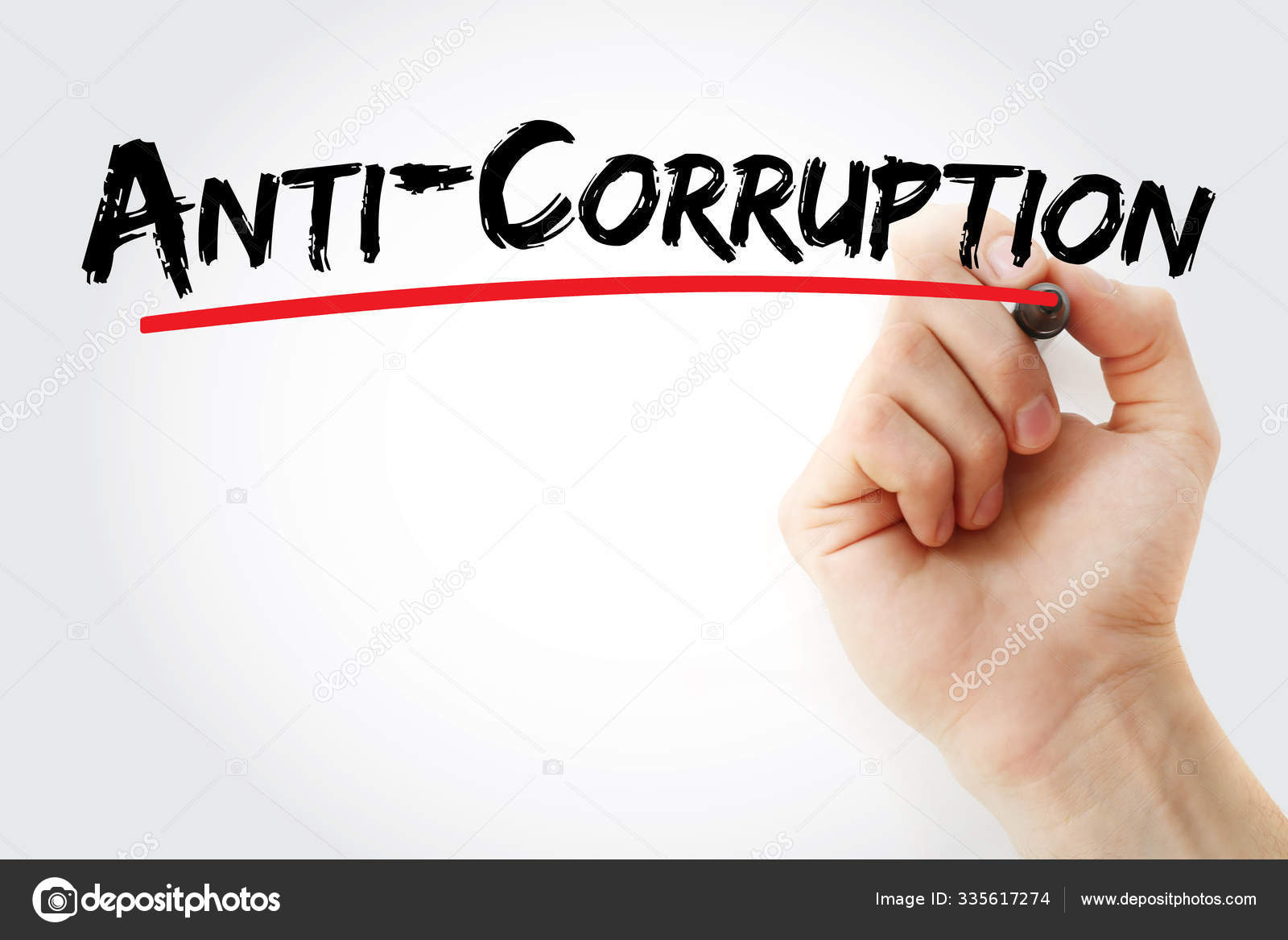 Anti-Corruption text with marker Stock Photo by ©dizanna 335617274