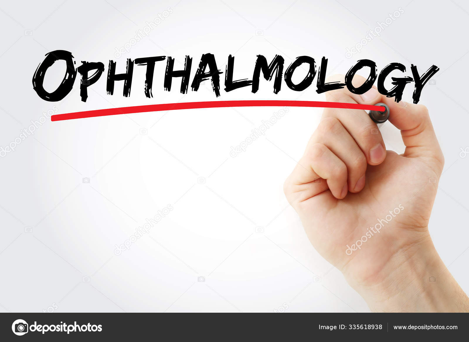 Ophthalmology text with marker — Stock Photo © dizanna #335618938