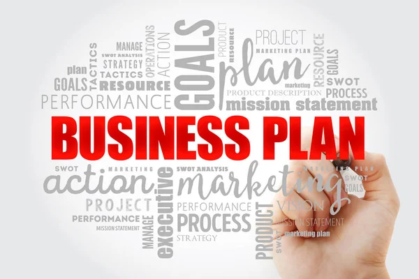 Business Plan Light Bulb Word Cloud Collage Business Concept Background ...