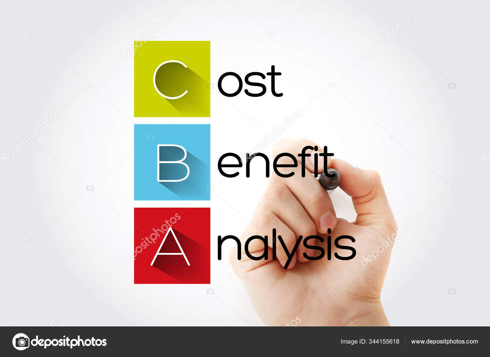CBA - Cost-benefit Analysis acronym with marker — Stock Photo © dizanna ...