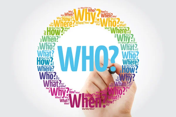 WHO Question, word cloud background Stock Photo by ©dizanna 344154788
