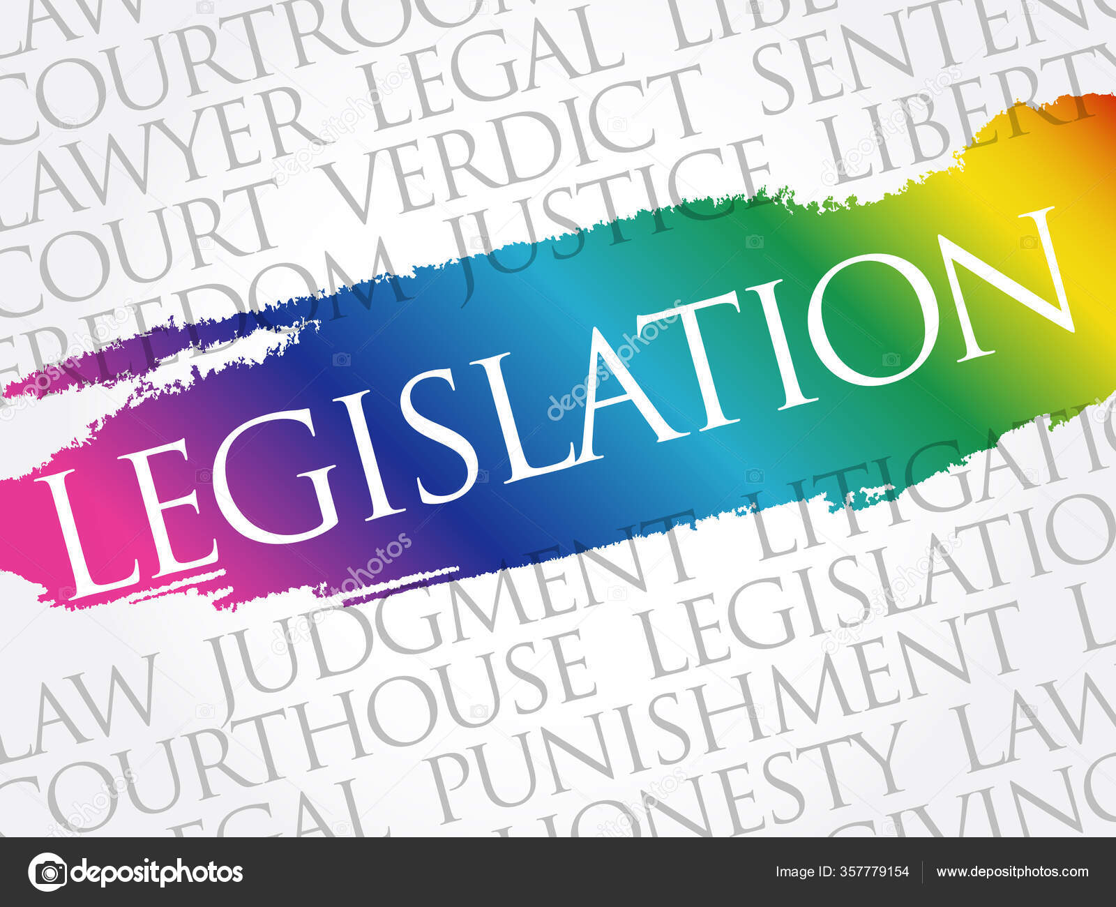 Legislation Word Cloud Collage Business Concept Background Stock Vector ...