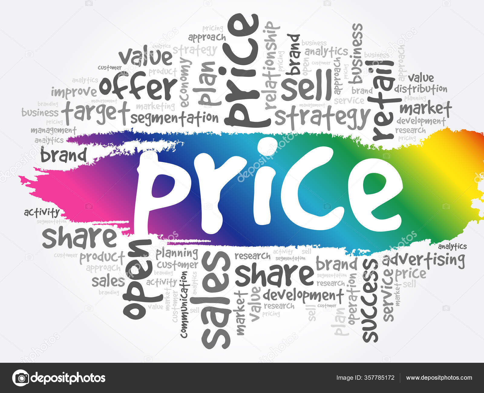 Price Word Cloud Collage Business Concept Background Stock Vector Image ...