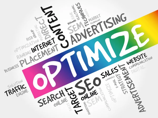 OPTIMIZATION word cloud collage Stock Vector by ©dizanna 192546632