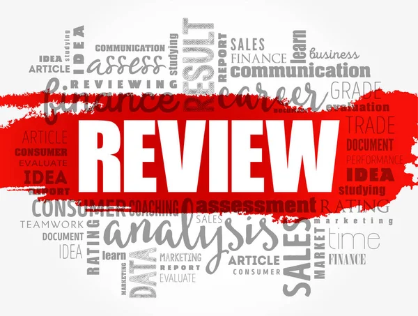 Review word cloud collage Stock Vector by ©dizanna 263586536